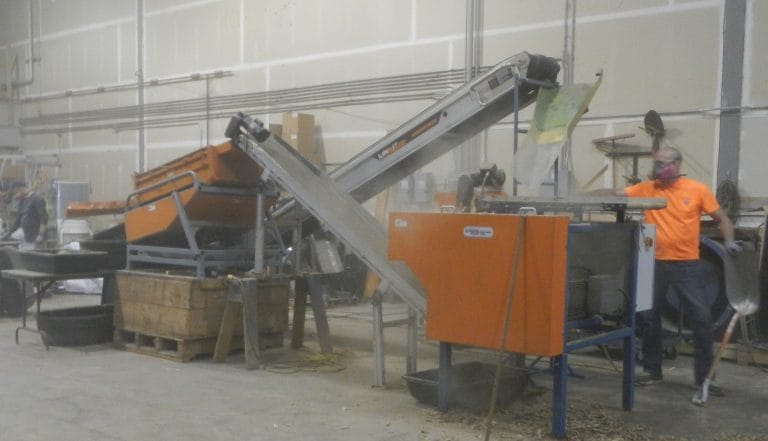 Production of corn stover feedstocks using rotary shear mill and screen ...